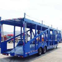 China Smooth Transportation 2 Axle Car Trailer With Triangle / Double Star / Double Money Tires for sale