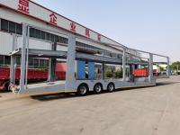China Fuwa / BPW Triple Axle Car Trailer Vehicle Transport Double Deck Semi Trailer for sale