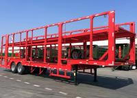 China 8  Tires 2 Axle Car Semi Trailer Double Deck Semi Truck Car Hauler Trailer for sale