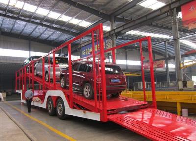 China Hydraulic Loading 2 Floors 8/10 Car Carrier Semi Trailer Within Fuwa / BPW Axle for sale