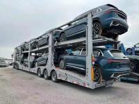 China 28T Loading Car Semi Trailer With Two Axle Air Suspension Customizable for sale