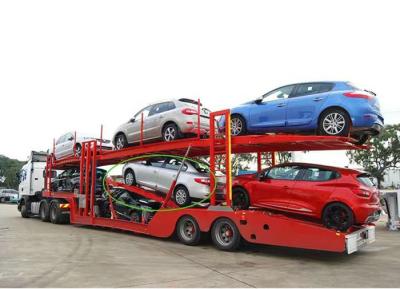 China High Efficiency Two Axle Car Semi Trailer With Extendable Rear Tail for sale