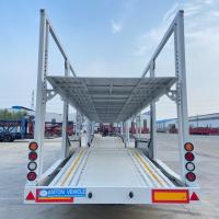 China Double Deck Hauler Car Semi Trailer Transport Truck With Air Suspension for sale