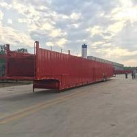 China Jost E100 Landing Gear Double Deck Semi Car Carrier Trailer SUV Vehicle Transporter Truck for sale