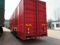 China Jost E100 Landing Gear Double Deck Semi Car Carrier Trailer SUV Vehicle Transporter Truck for sale