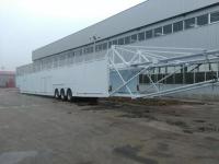China Fuwa / BPW 3 Axle Car Trailer Semi Car Transporter 40t-60t Loading Weight for sale