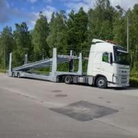 China 2 Axle Truck Semi Trailer Car Carrier Transport Semi Truck Trailer For Chinese Market for sale