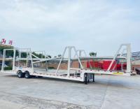 China 25T Max Payload Two Axle Car Carrier Trailer 8 Car Transporter Steel Material for sale