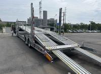 China 25T Max Payload Two Axle Car Carrier Trailer 8 Car Transporter Steel Material for sale
