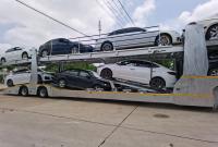 China smooth Transport Tractor Towing Car Transport Trailer Double Deck For Carrying 6/8 Cars for sale