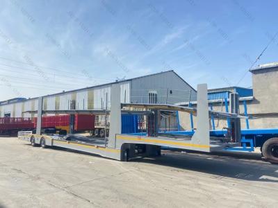 China 2 Layer Car Carrier Trailer Hydraulic Lift Car Transport Trailer European Design for sale
