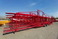 China Van Type Double Axle Car Trailer 6-8 Car Transporter For Russia High Performance for sale