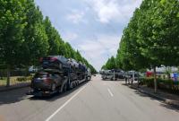 China 28T 2 Axle Car Carrier Trailer With Advanced Hydraulic Lifting System for sale
