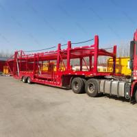 China 28T 2 Axle Car Carrier Trailer With Advanced Hydraulic Lifting System for sale