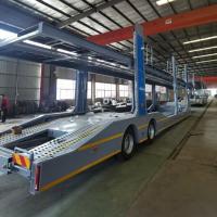 China 28T 2 Axle Car Carrier Trailer With Advanced Hydraulic Lifting System for sale