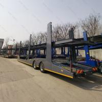China Adjustable Dual Layer Car Carrier Trailer 6-8 Car Transporter for sale