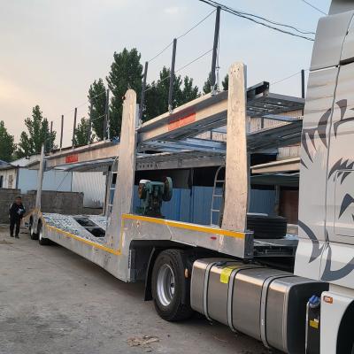 China 2/3 Axle Car Carrier Trailer 6-8 Car Hauler Trailer With Robust Construction for sale
