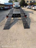 China Flatbed 4 Car Carrier Trailer For Single Axle Pickup Truck Car Transport Semi Trailer for sale