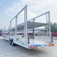 China Two Axle Car Trailer 20 Meter Car Transport Trailer Carrying 8 Cars for sale