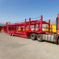 China Two Axle Car Trailer 20 Meter Car Transport Trailer Carrying 8 Cars for sale
