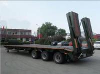 China Customization 3 Axle Low Bed Trailer 60 Ton Low Bed Trailer 13m Length for sale