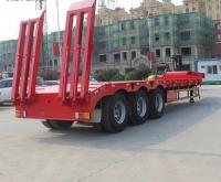 China Customization 3 Axle Low Bed Trailer 60 Ton Low Bed Trailer 13m Length for sale