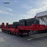 China 53ft Low Bed Semi Trailer With 15T Load Capacity And Dual Line Braking for sale