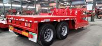 China 2 Axle Low Bed Trailer Semi Lowbed Trailer 40-50 Tons High Maneuverability for sale