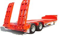 China 2 Axle Low Bed Trailer Semi Lowbed Trailer 40-50 Tons High Maneuverability for sale