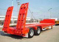 China 2 Axle Low Bed Trailer Semi Lowbed Trailer 40-50 Tons High Maneuverability for sale