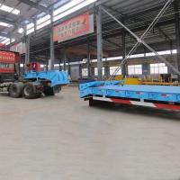 China 3 Axle Heavy Duty Low Loader Lowboy Semi Trailers For Excavator Transport for sale