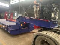 China 3 Axle Heavy Duty Low Loader Lowboy Semi Trailers For Excavator Transport for sale