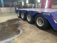 China 3 Axles Excavator Transport Gooseneck Lowboy Trailer Semi Low Loader Trailer for sale