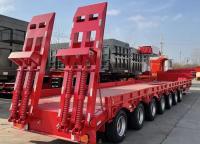 China 7 Axle Low Bed Semi Trailer Drop Deck Flatbed Semi Truck Trailer for sale
