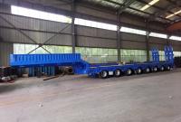 China 7 Axle Low Bed Semi Trailer Drop Deck Flatbed Semi Truck Trailer for sale