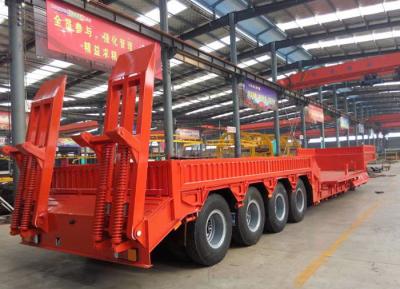 China Customizable 3/4/5/6/7 Axle Low Bed Truck Trailer For Large Equipment Transport for sale