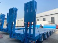 China Customizable 3/4/5/6/7 Axle Low Bed Truck Trailer For Large Equipment Transport for sale