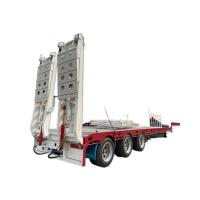 China 2/3/4 Axles Detachable Gooseneck Lowboy Trailer With 150/120/100 Ton Capacity for sale
