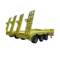 China 2/3/4 Axles Detachable Gooseneck Lowboy Trailer With 150/120/100 Ton Capacity for sale