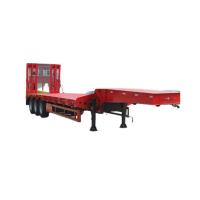China 2/3/4 Axles Detachable Gooseneck Lowboy Trailer With 150/120/100 Ton Capacity for sale