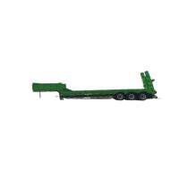 China 60T 3 Axle Low Bed Trailer Low Platform Trailers With 28 Tires Steel Material for sale