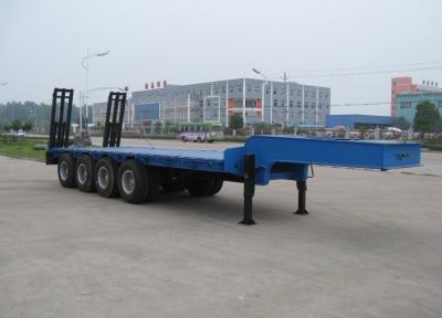 China Fuwa / BPW Axles Semi Lowbed Trailer 80 Tons Payload  Low Bed Truck Trailer for sale