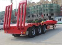 China 80T 100T Low Bed Semi Trailer With 15t Grade And Jost E100 Landing Gear for sale