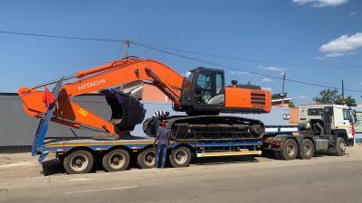 China 40-60 Tons Extendable Low Bed Trailer Low Loader Semi Trailer With Robust Construction for sale