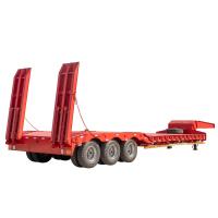 China 40-60 Tons Extendable Low Bed Trailer Low Loader Semi Trailer With Robust Construction for sale