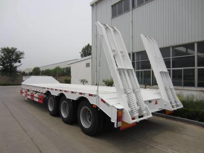 China Self Dumping 4 Axle Low Bed Trailer Detachable With Gooseneck Customization for sale
