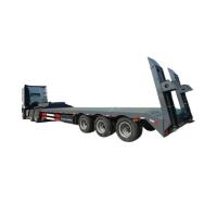 China Self Dumping 4 Axle Low Bed Trailer Detachable With Gooseneck Customization for sale