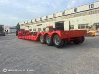 China Heavy Duty Excavator Transport 4 Axle Low Bed Trailer Low Loader Semi Trailer 150t for sale