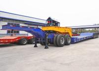 China 150t Low Bed Semi Trailer For Heavy Machine Transport ABS Anti Lock Braking System for sale