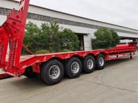 China 30T-60T 4 Axle Lowboy Trailer Lowboy Semi Truck For Transportation for sale